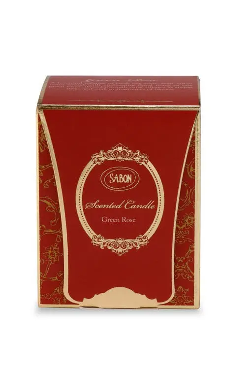 SABON Candle Glass Green Rose - 60 Gr