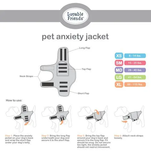 LUVABLE FRIENDS Pet Anxiety Jacket - Camo