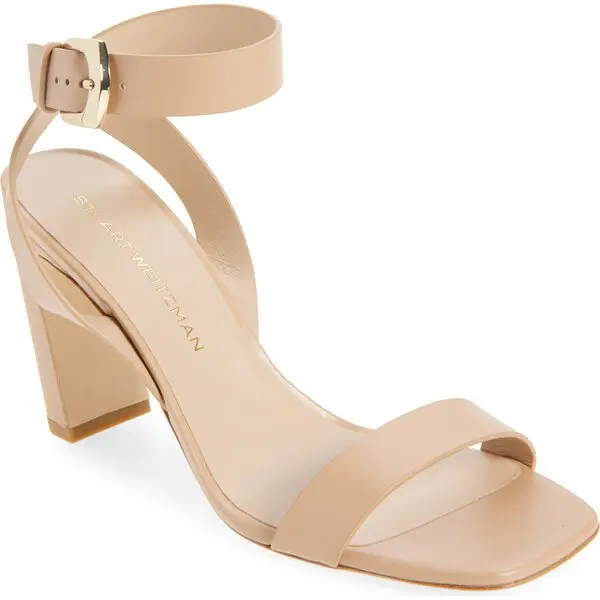 STUART WEITZMAN Ankle Strap Sandal - Adobe Brown
