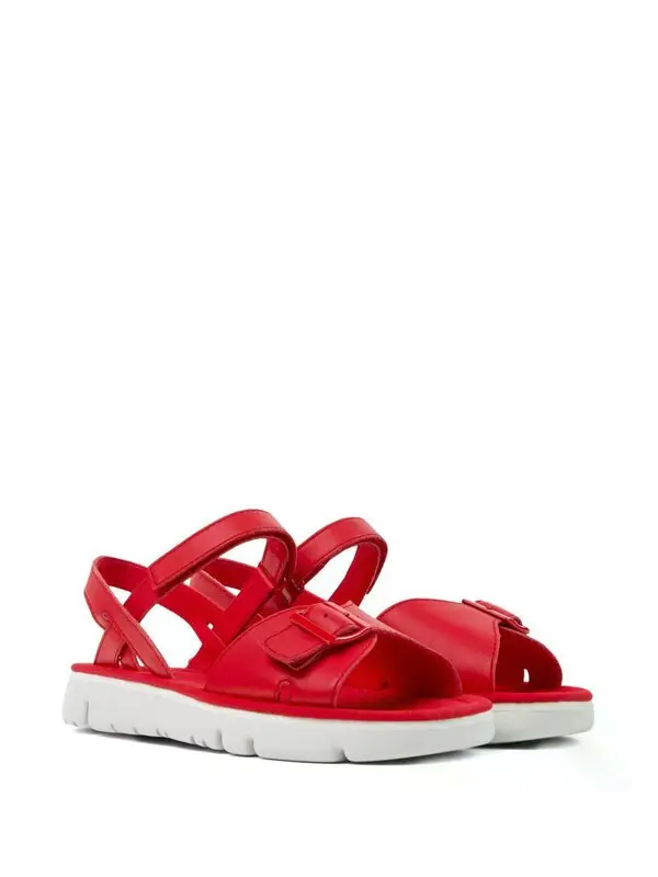 Camper Oruga Buckle Sandals - Red