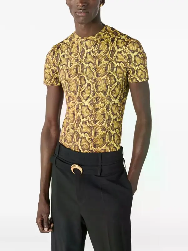 MARINE SERRE Python Print Crewneck Top