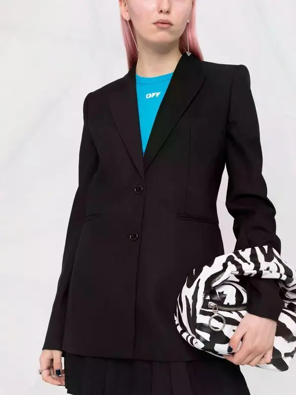 Off-White Corporate Single-breasted Blazer - Black