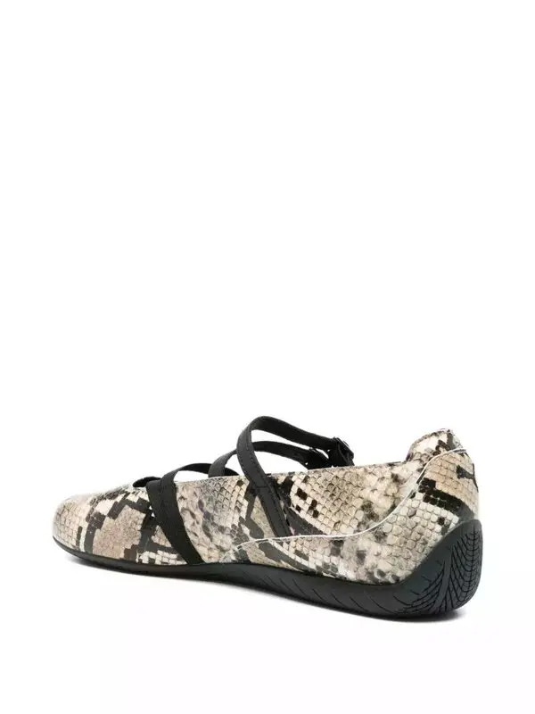 PUMA Speedcat Snake-print Sneakers - Neutrals