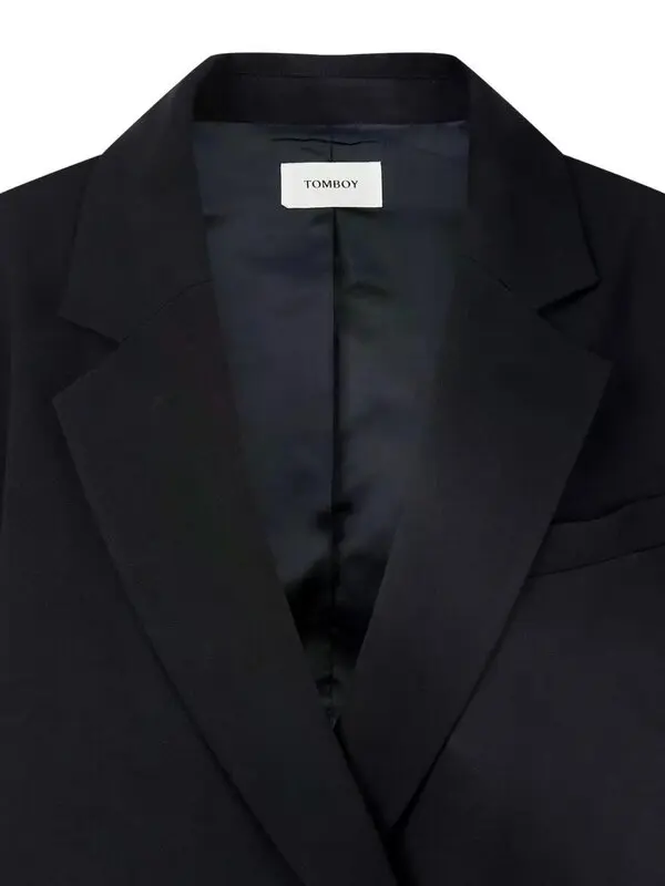STUDIO TOMBOY Buttoned Maxi Blazer - Blue