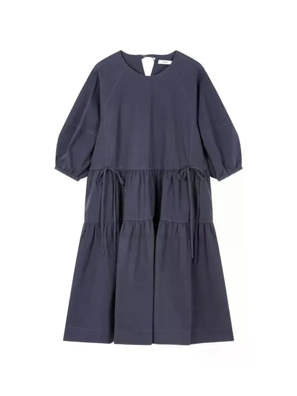 STUDIO TOMBOY Drawstring-detail Tiered Dress - Blue