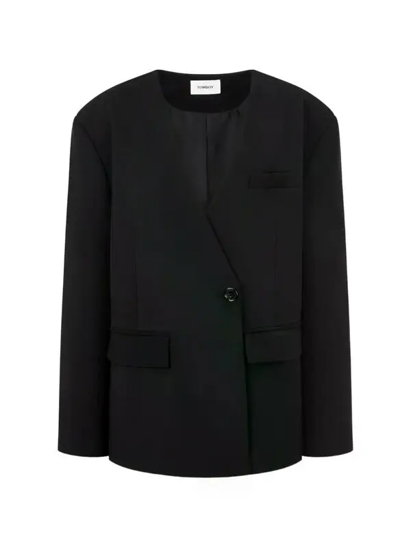 STUDIO TOMBOY Single-button Blazer - Black