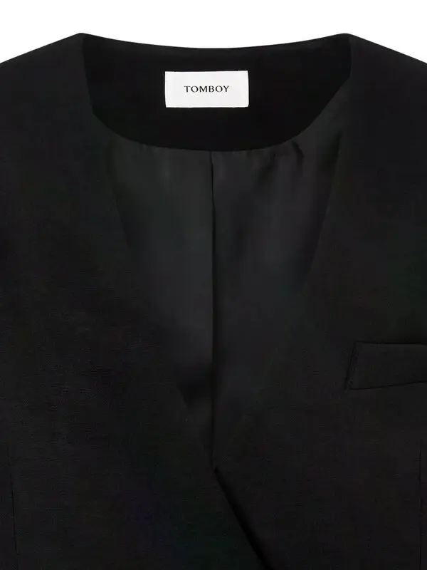STUDIO TOMBOY Single-button Blazer - Black