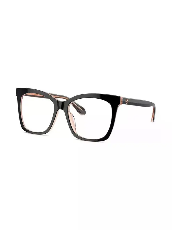 Giorgio Armani Logo-print Square Frame Glasses