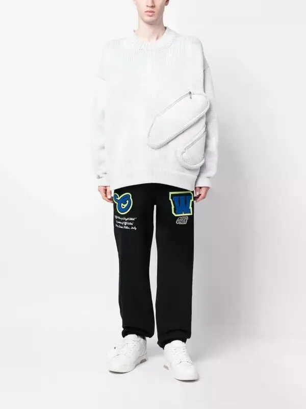 Off-White Zip-compartment Crew-neck Sweatshirt