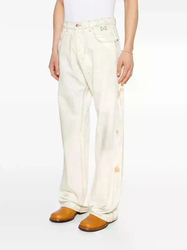 Rhude Distressed Straight Jeans