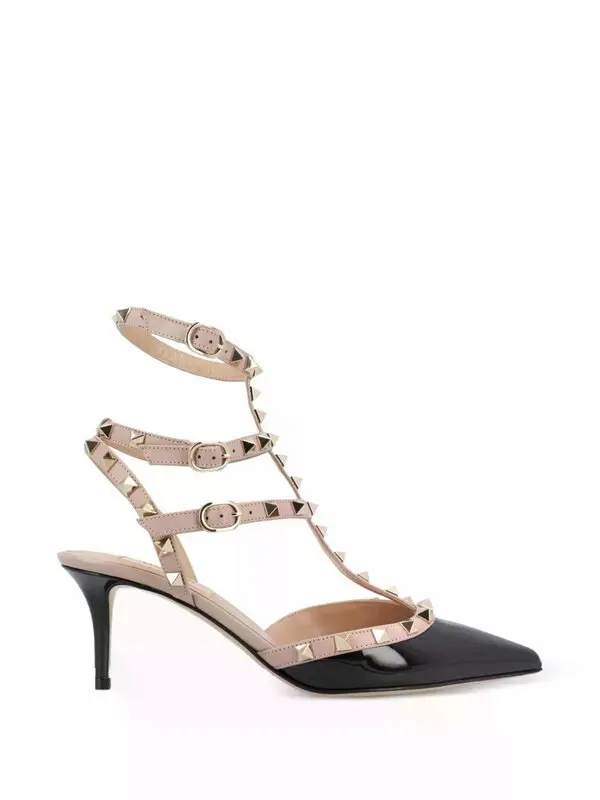 Valentino Garavani Rockstud Leather Pumps - Neutrals