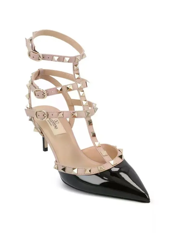 Valentino Garavani Rockstud Leather Pumps - Neutrals