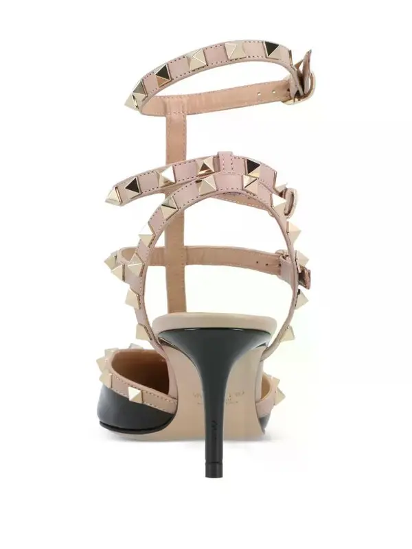 Valentino Garavani Rockstud Leather Pumps - Neutrals