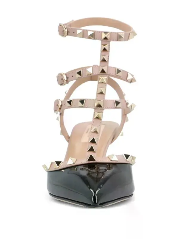 Valentino Garavani Rockstud Leather Pumps - Neutrals