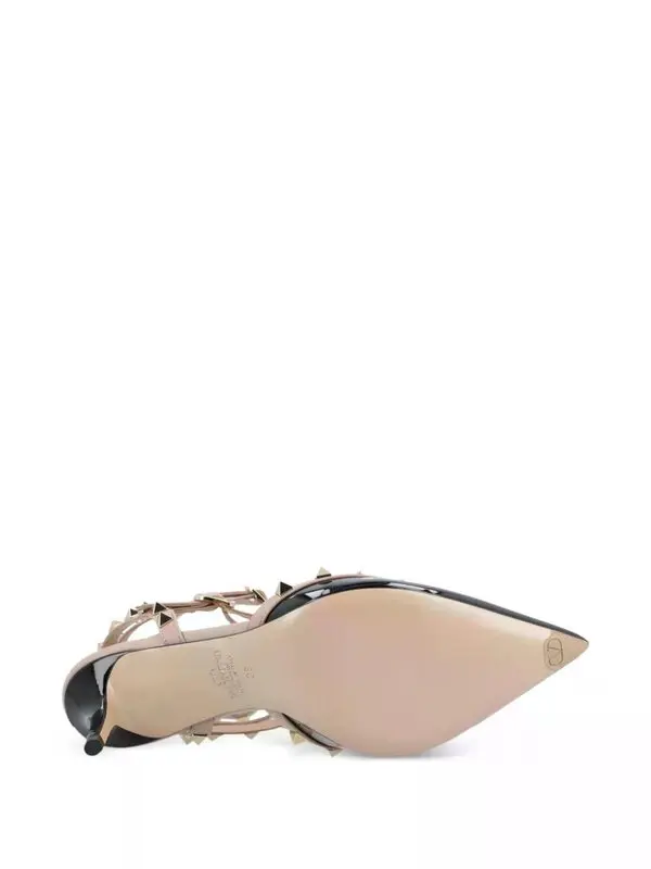 Valentino Garavani Rockstud Leather Pumps - Neutrals