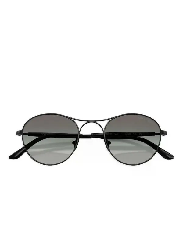 Giorgio Armani Round-frame Gradient Sunglasses - Black