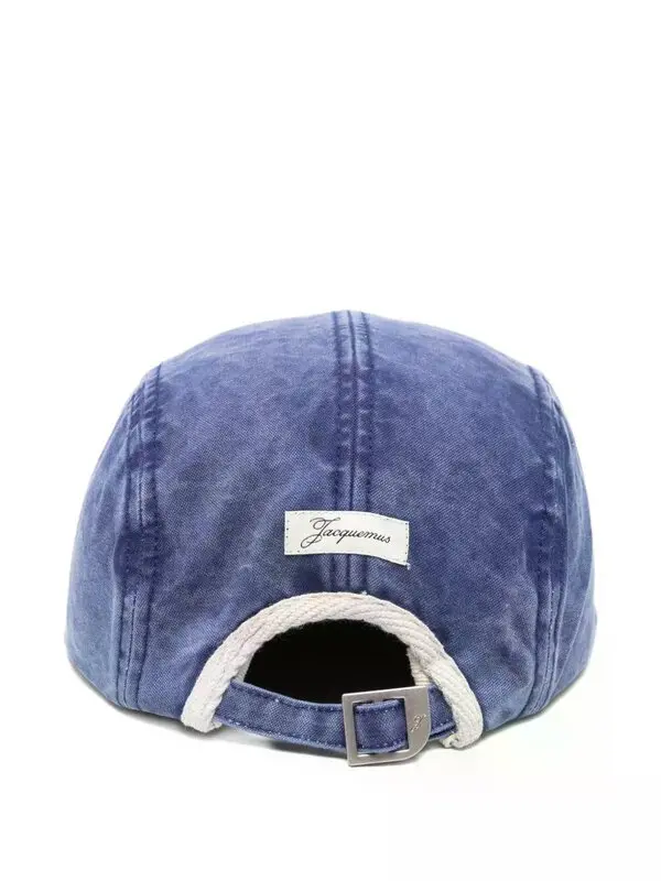 Jacquemus Cursive-logo Cap - Blue