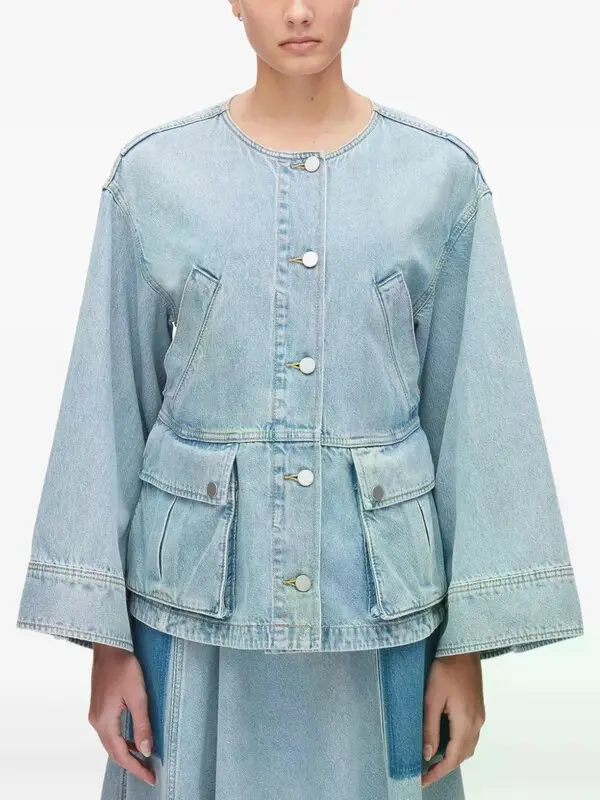 3.1 Phillip Lim Flap-pocket Cotton Jacket - Blue