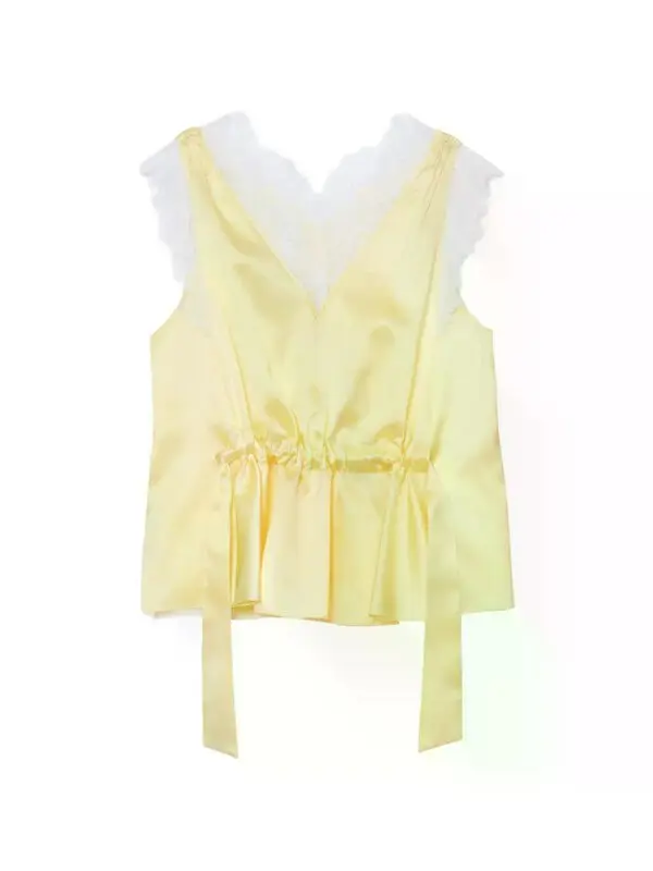 3.1 Phillip Lim Lace V-neck Top - Yellow