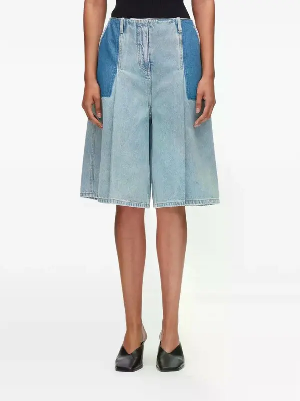 3.1 Phillip Lim Patchwork Pleat Shorts