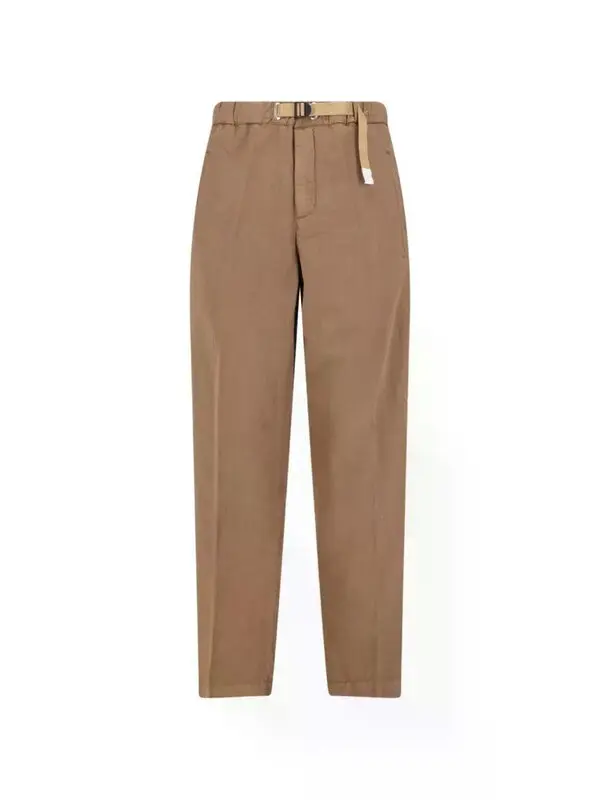 WHITE SAND Belted Trousers