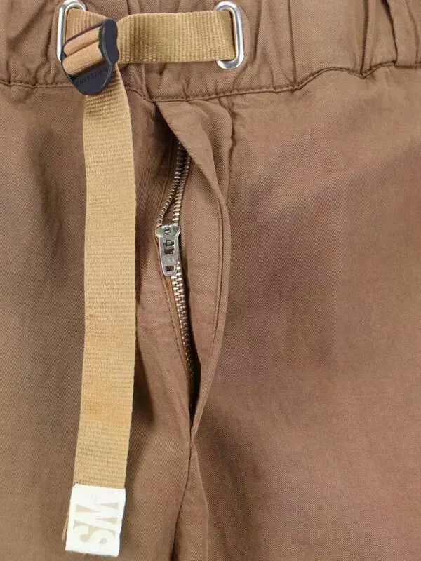 WHITE SAND Belted Trousers