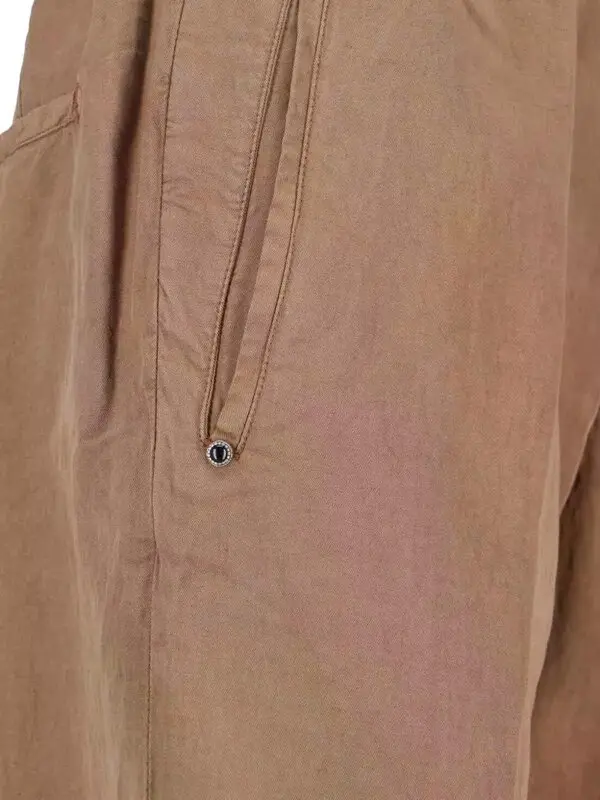 WHITE SAND Belted Trousers