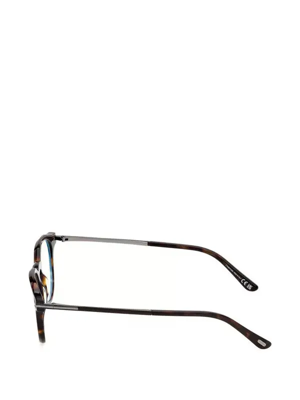 TOM FORD Round Frame Glasses - Brown