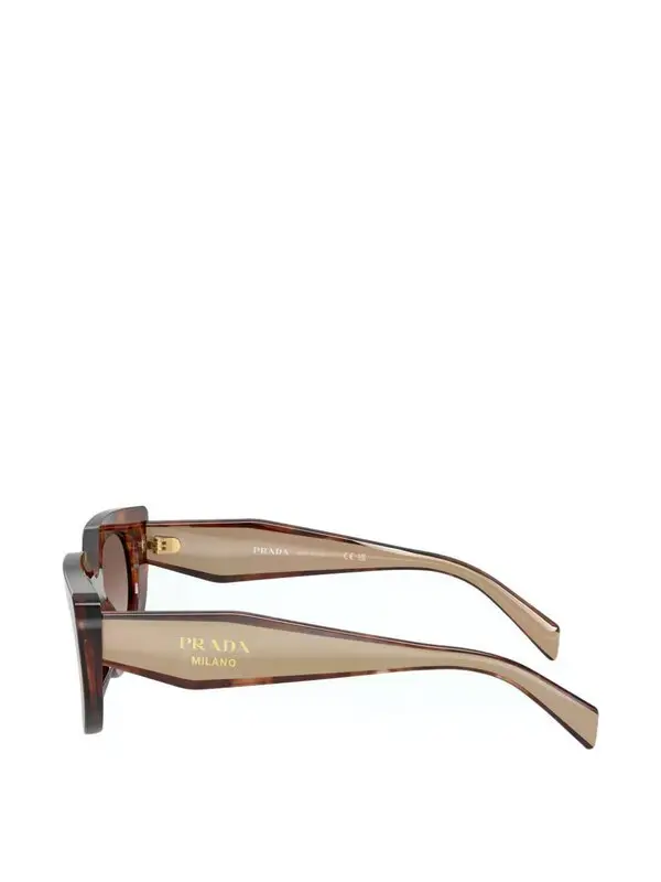 Prada Geometric Sunglasses - Brown