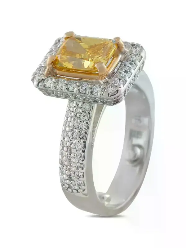 LB EXCLUSIVE 18k White Gold Diamond Ring - Silver