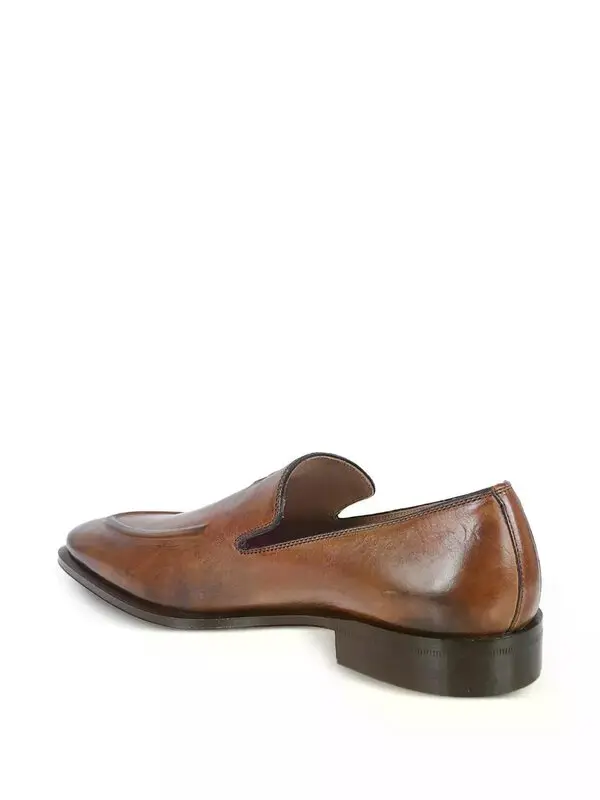 Miu Miu Logo Leather Loafers