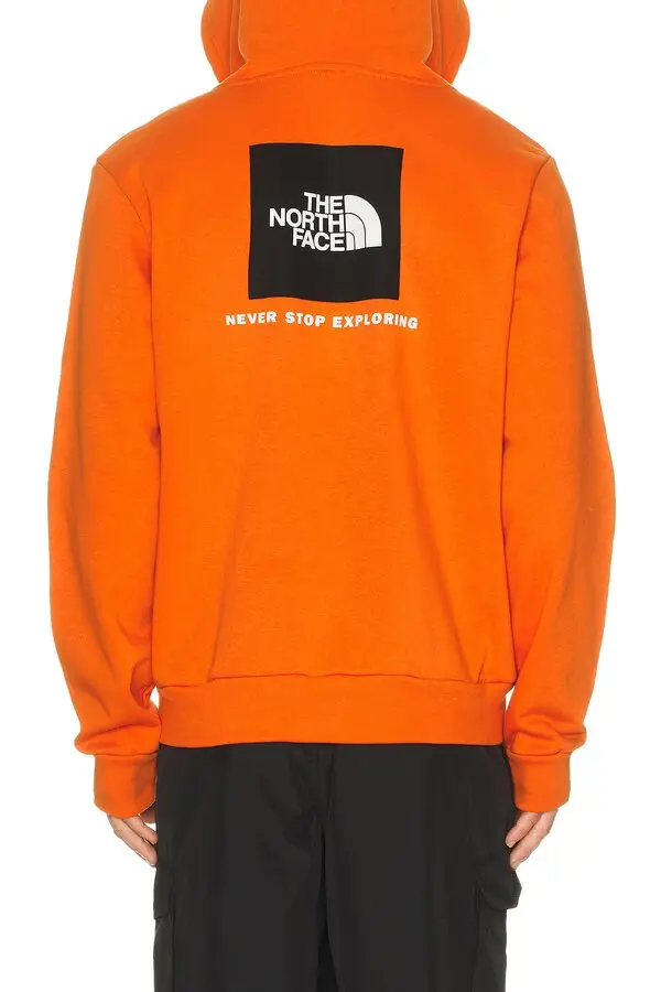 The North Face Evolution Box Nse Regular Hoodie - Lava Red