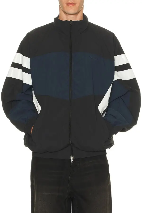 Vetements Taped Tracksuit Jacket - Black & Blue