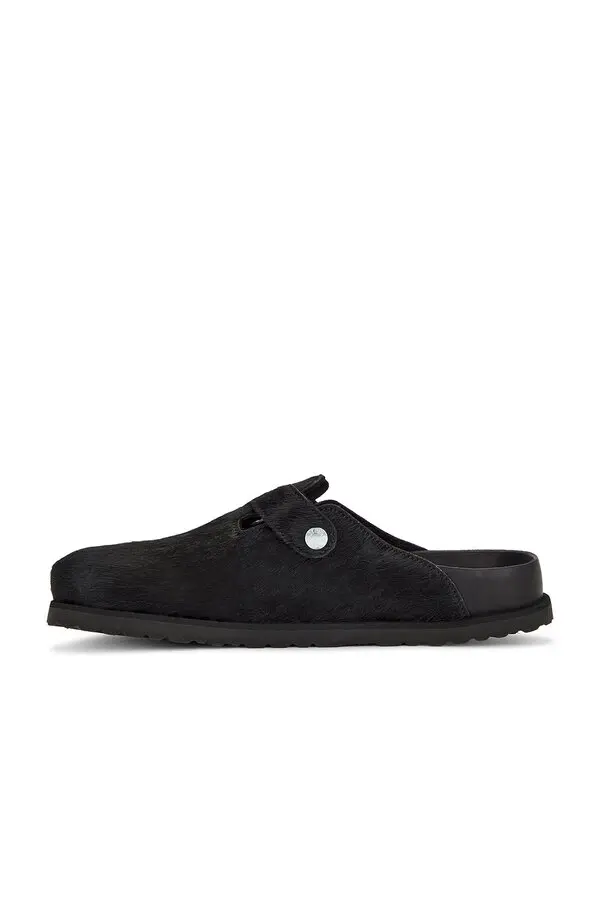 BIRKENSTOCK Boston Pony Hair Exq 1774 Mule - Black