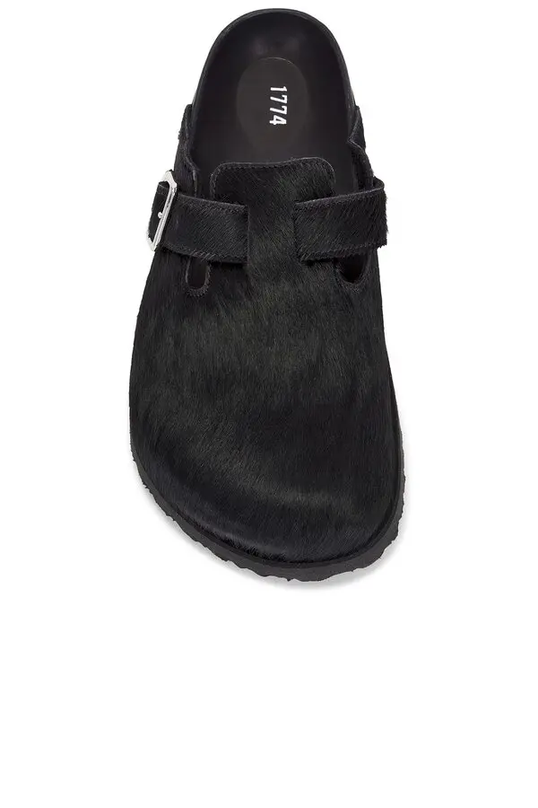 BIRKENSTOCK Boston Pony Hair Mule - Black