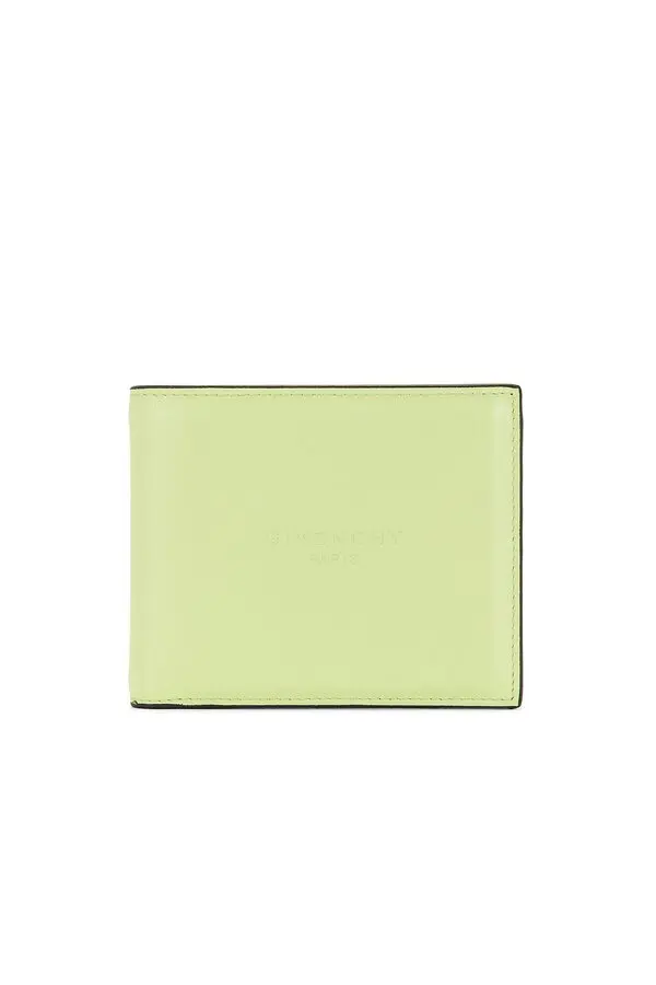 Givenchy Antigona Stamped Padded Billfold 8cc Wallet In Green - Pale Green