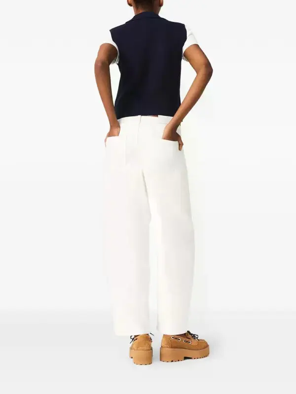 Maje Textured Wool Button Pocket Vest