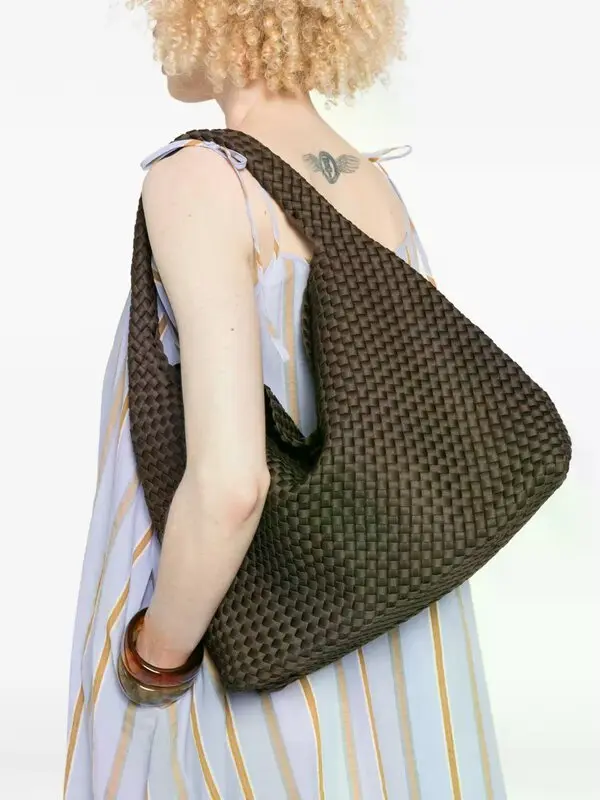 MARREA Large Braided Shoulder Bag