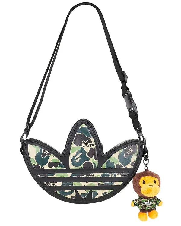 Adidas Originals X Bape Trefoil Shoulder Bag - Black | Editorialist