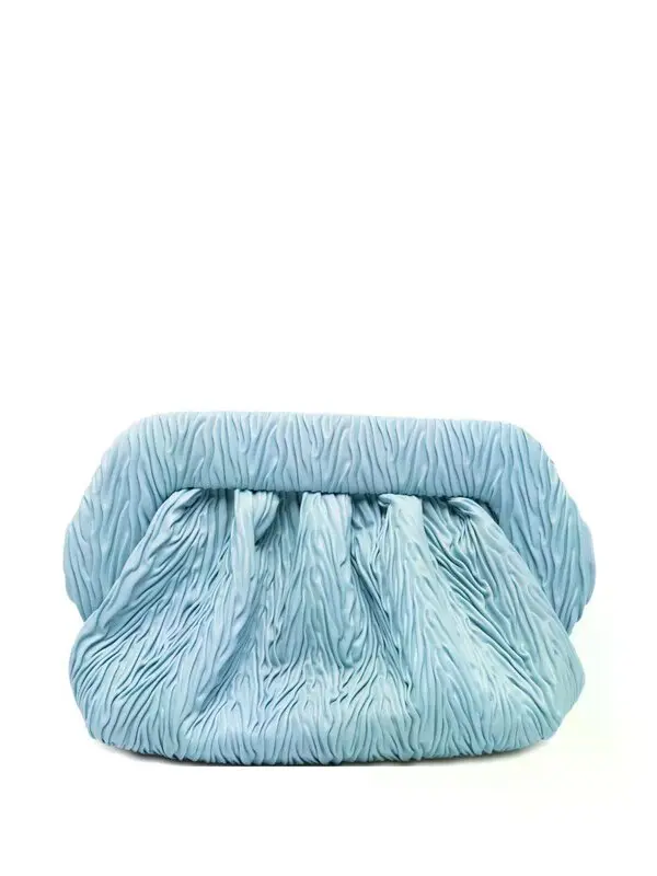 THEMOIRE Bios Ruched Clutch - Blue
