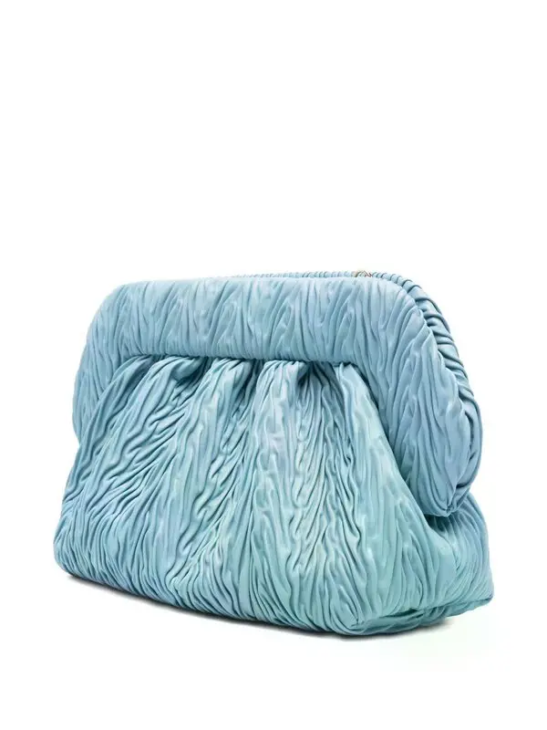 THEMOIRE Bios Ruched Clutch - Blue