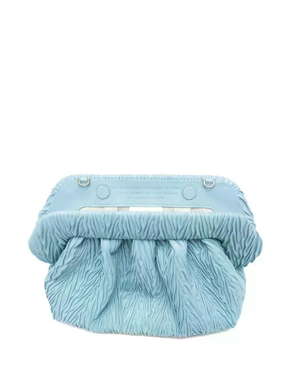 THEMOIRE Bios Ruched Clutch - Blue