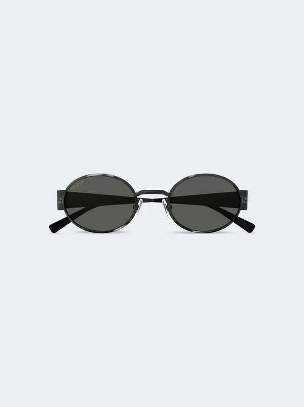 Gucci Metal Oval Sunglasses - A