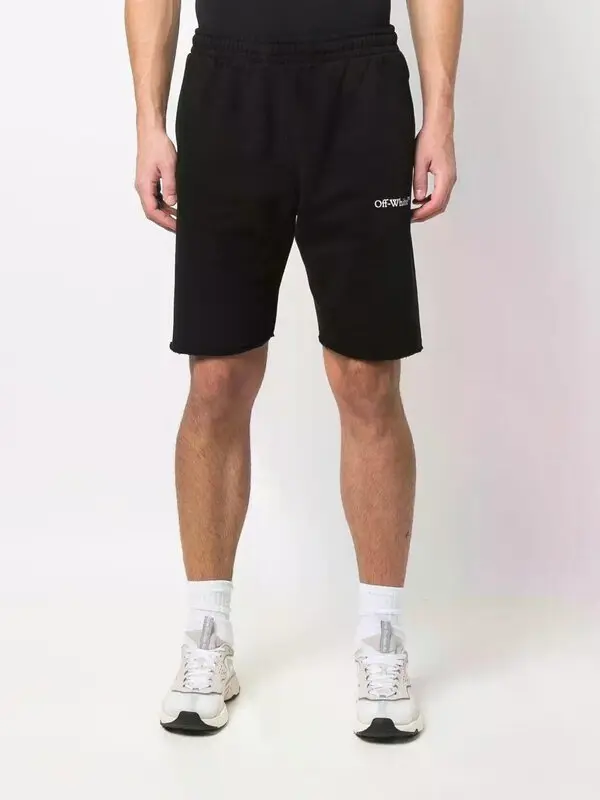 Off-White Logo-print Knee-length Shorts