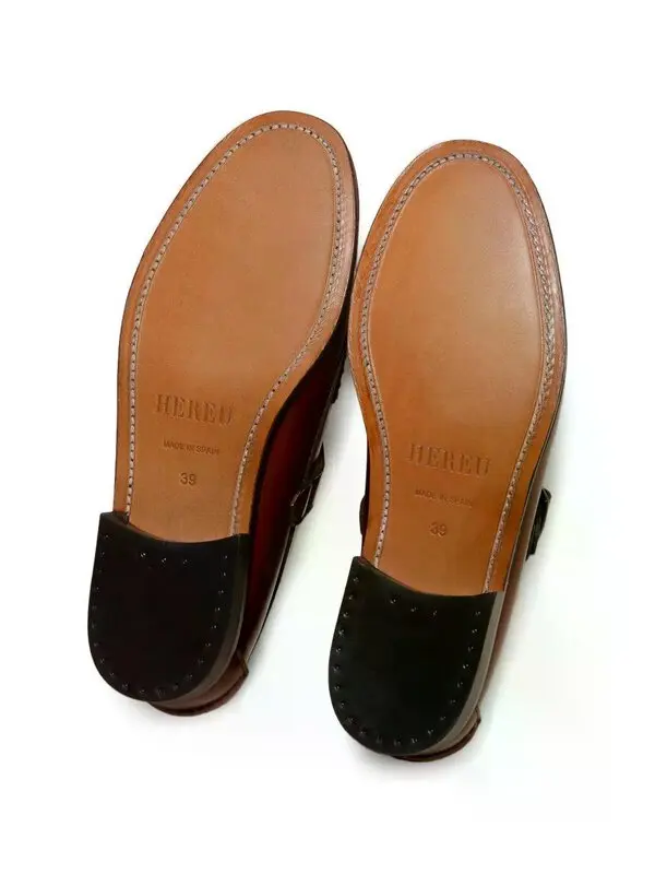 Hereu Alber T-bar Loafers - Brown