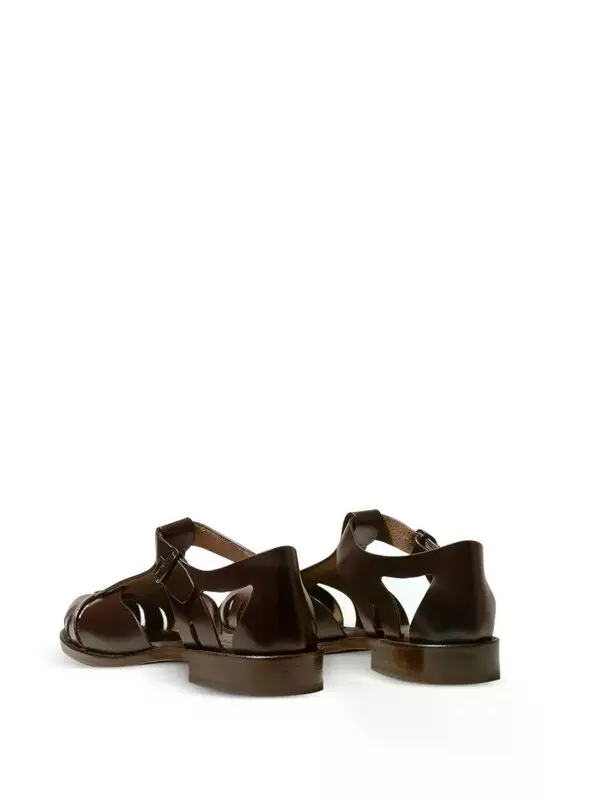 Hereu Pesca Round-toe Fisherman Sandals - Brown