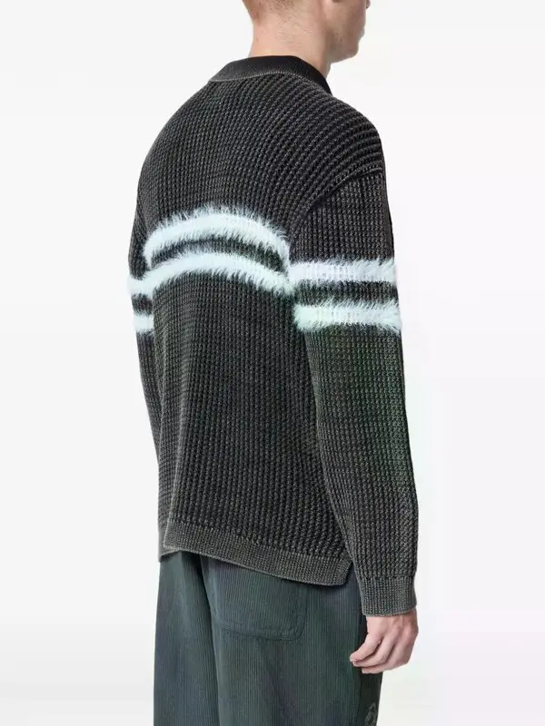ACHM Waffle Stripe Sweater
