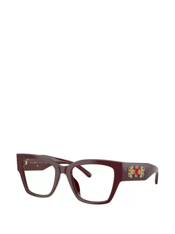 Dolce & Gabbana Embellished Square-frame Glasses