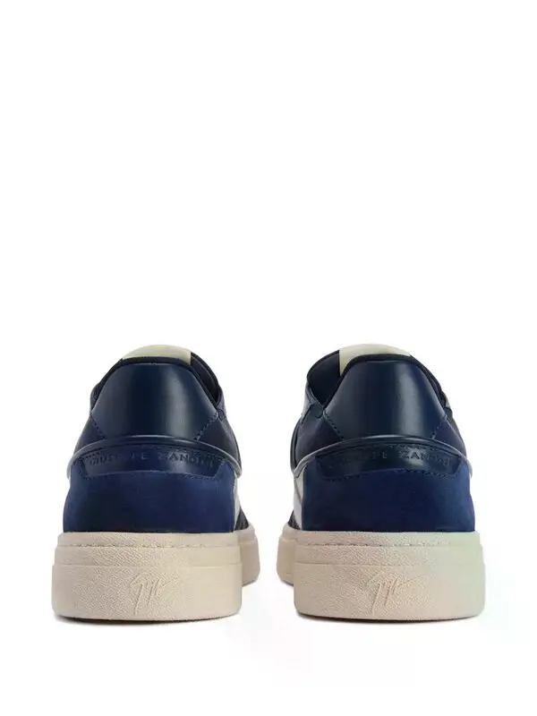 GIUSEPPE ZANOTTI Gz Thor Leather Low-top Sneakers - Blue
