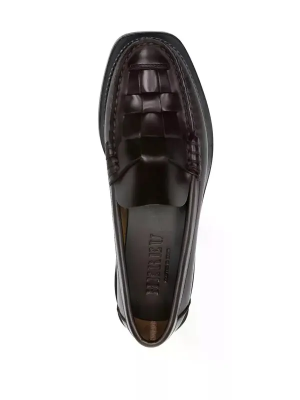 Hereu Nombela Woven Leather Loafers